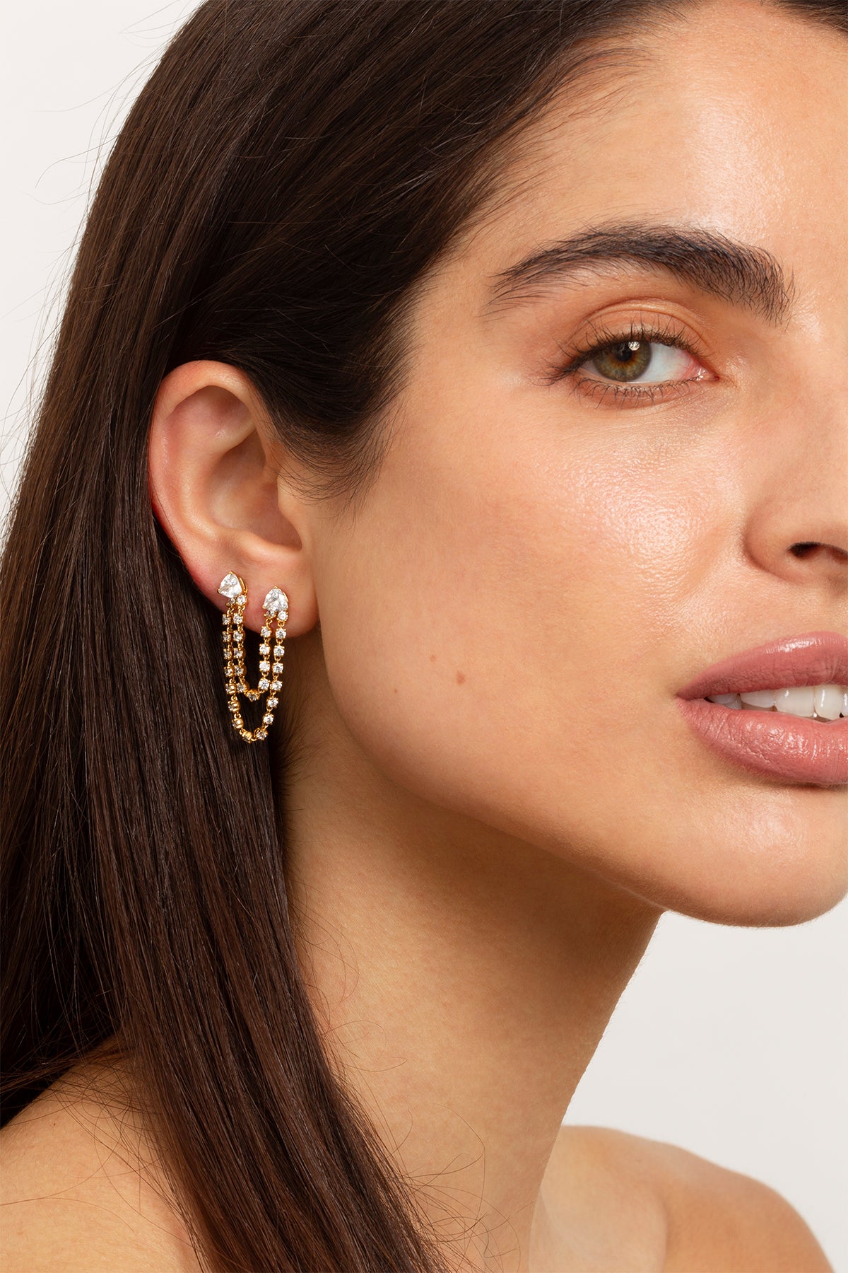 Connecting Double Stud Earring – MEXICOUTURE