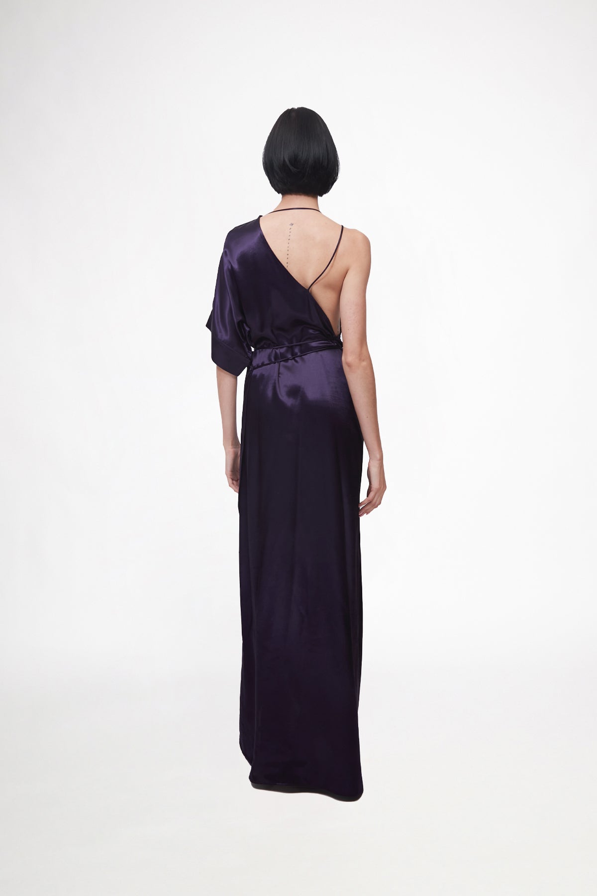 Kami Dress Satin Rayon Deep Purple – MEXICOUTURE